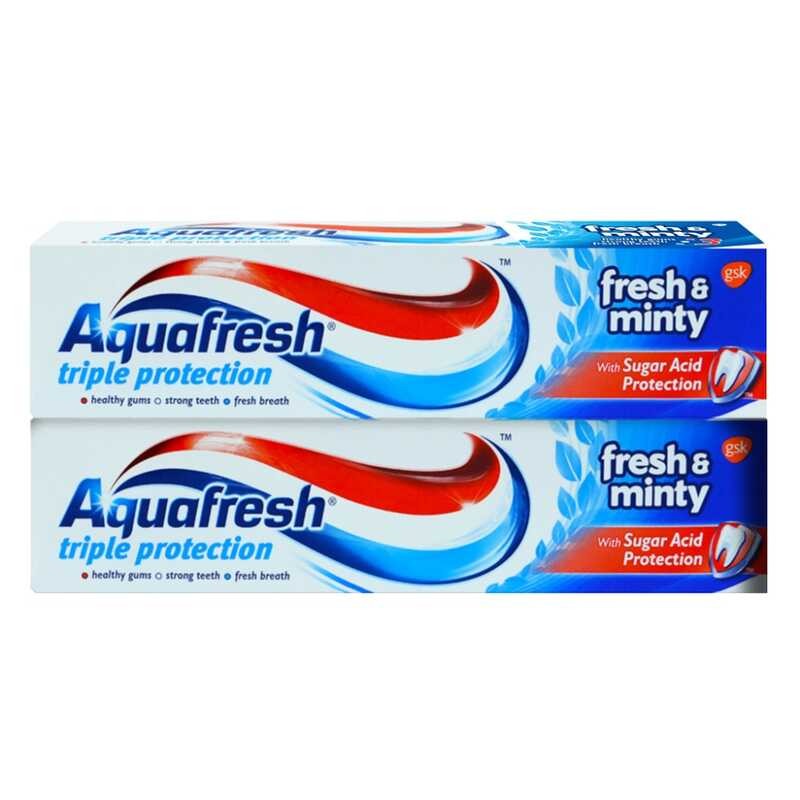 AQUAFRESH Fresh and Minty Toothpaste 100ml Twin Pack | Shopee Philippines