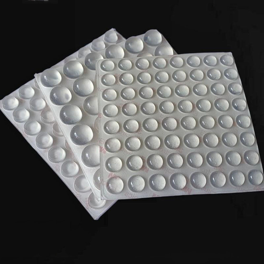 24-100pcs Clear Self Adhesive Silicone Feet Pads Circular Dome Rubber ...