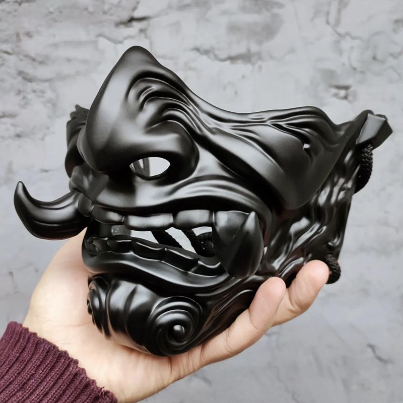 Adults Unisex Japanese Prna Hannya Noh Kabuki Demon Oni Samurai Resin ...