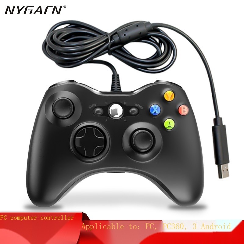 xbox controller 360 wired shape game controller PC computer P3 host ...