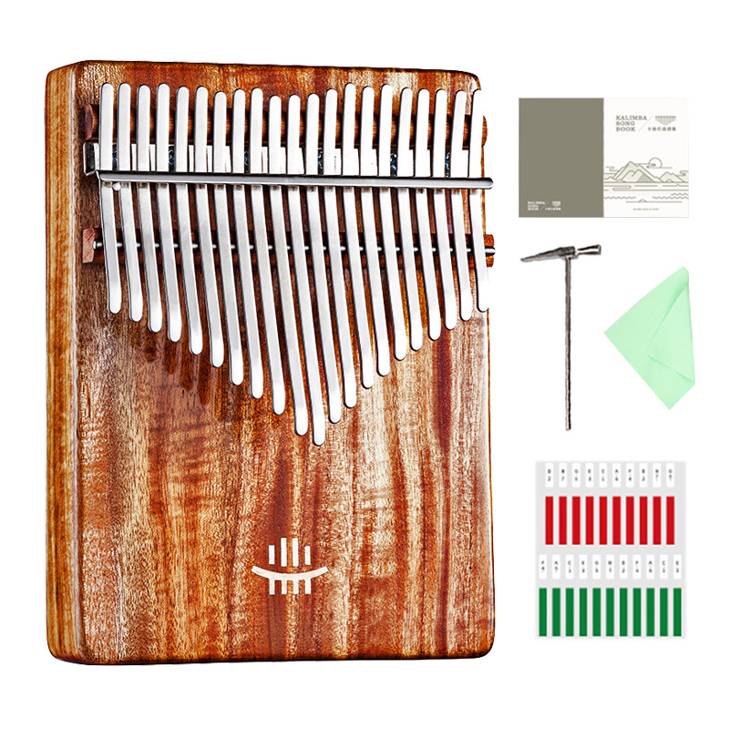 Hluru 17 With Hole Full Solid Wood Thumb Piano 21 Key Kalimba Musical ...