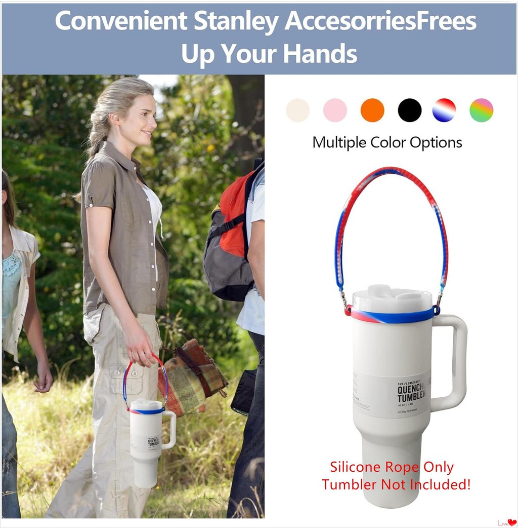 Upgraded Silicone Cup Rope Handle Sling For Most of 8~40oz Water Bottle ...
