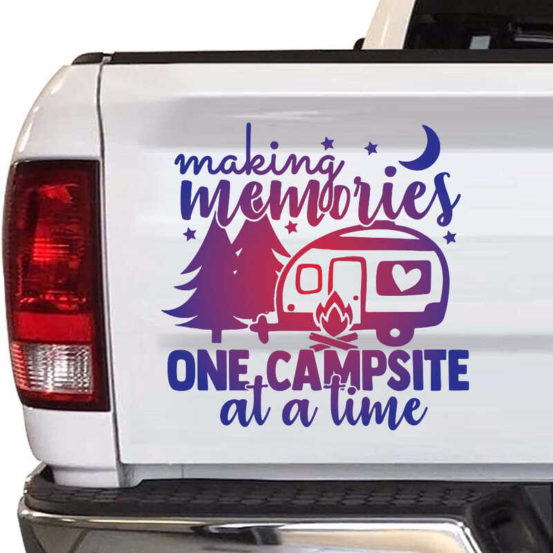 Ang Paggawa Φ Ng Memories Isang Campsite Sa A Time Car Decal Sticker ...