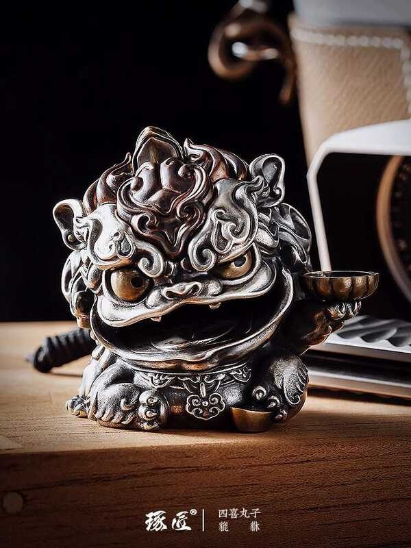 Zhuojiang Chinese Syle Pixiu Ornamen Copper Pi Xiu Tea Pe Decoraion ...