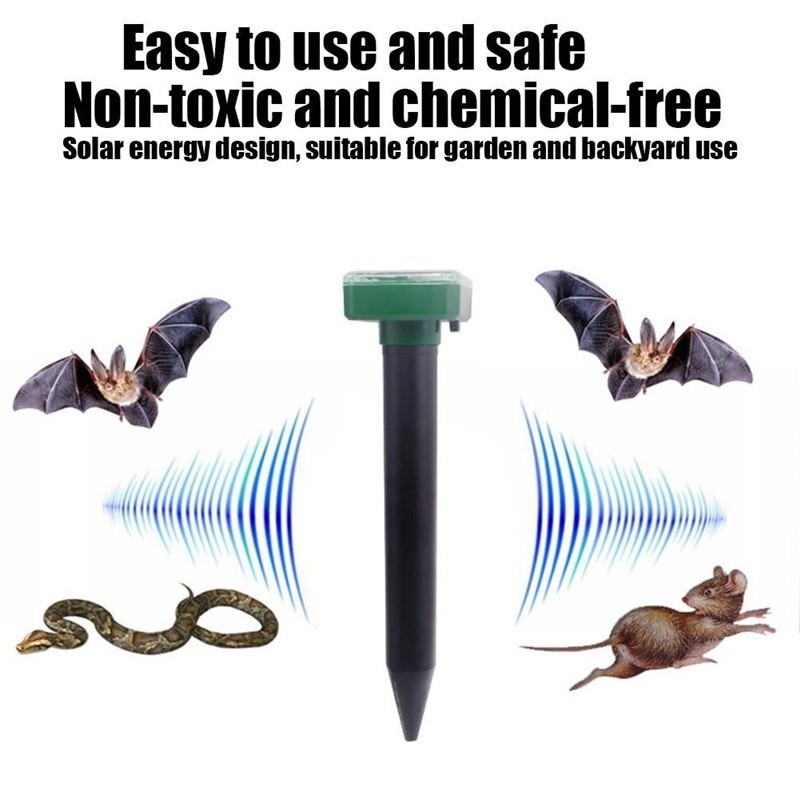 Solar Ultrasonic Vibration Mouse Repelling Snake Repeller Bird ...