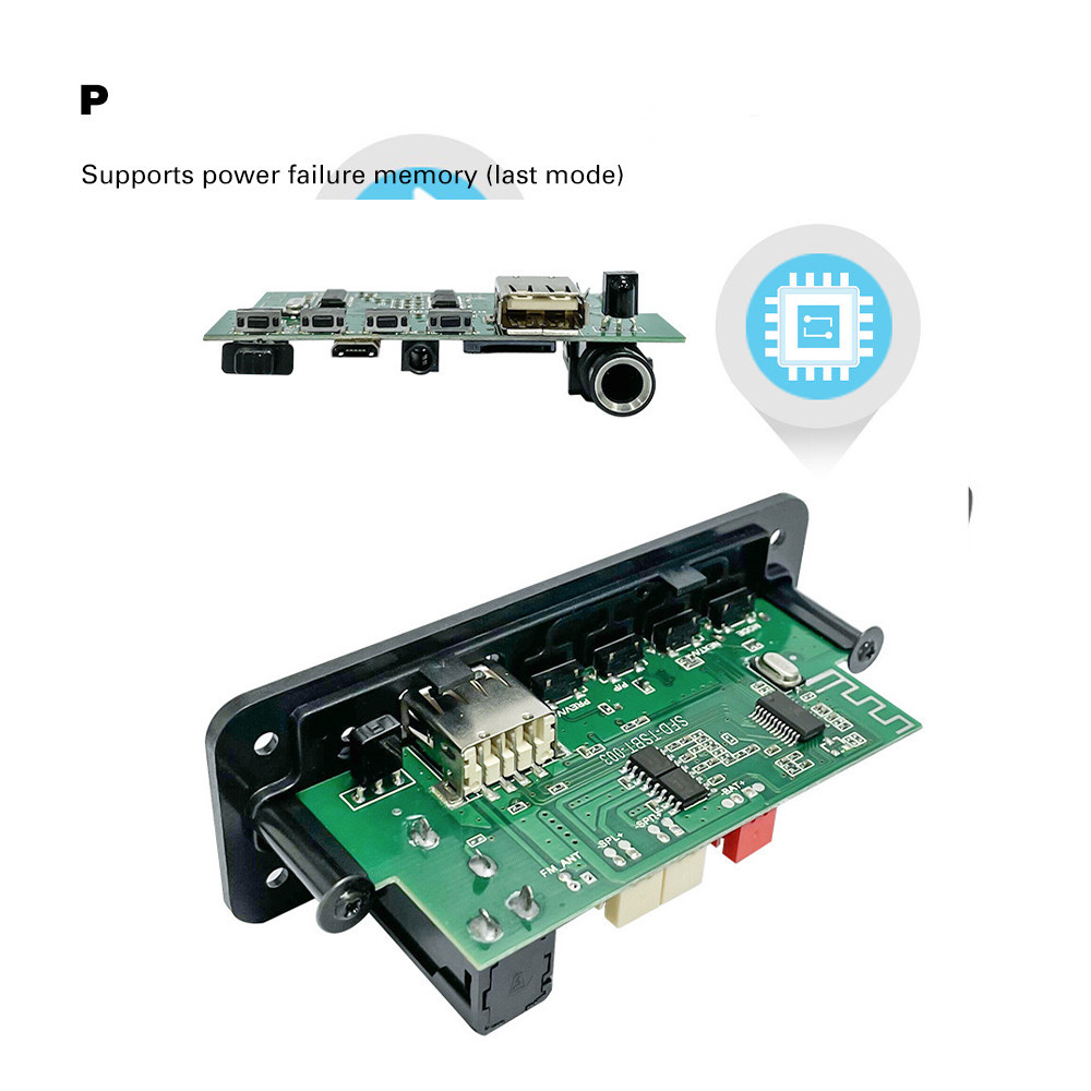 COD#MP3 Bluetooth Amplifier Decoder Board 2 * 3W With Microphone Jack ...