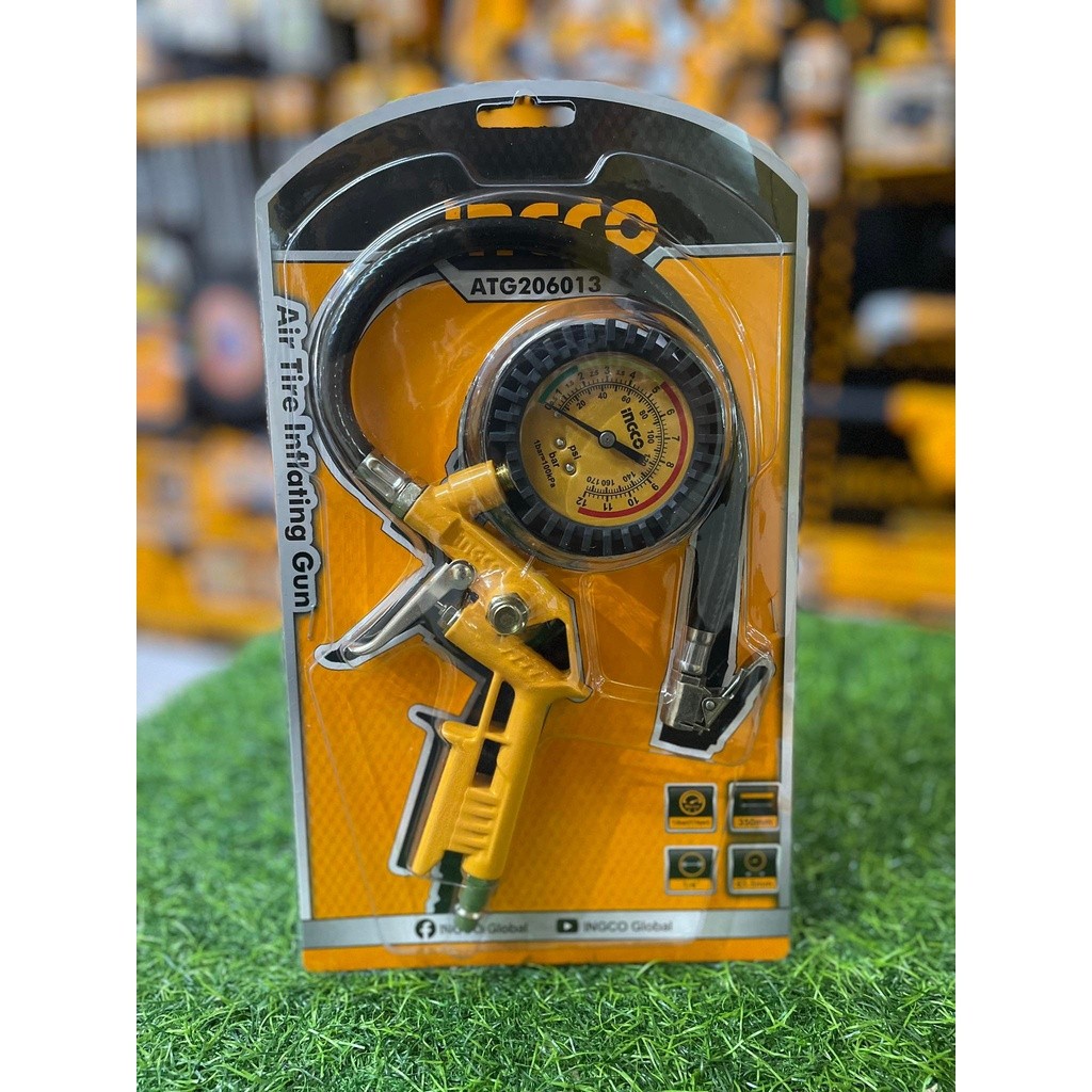 Ingco 12bar 174psi Air Tire Inflating Gun ATG206013 MERVILLE | Shopee ...