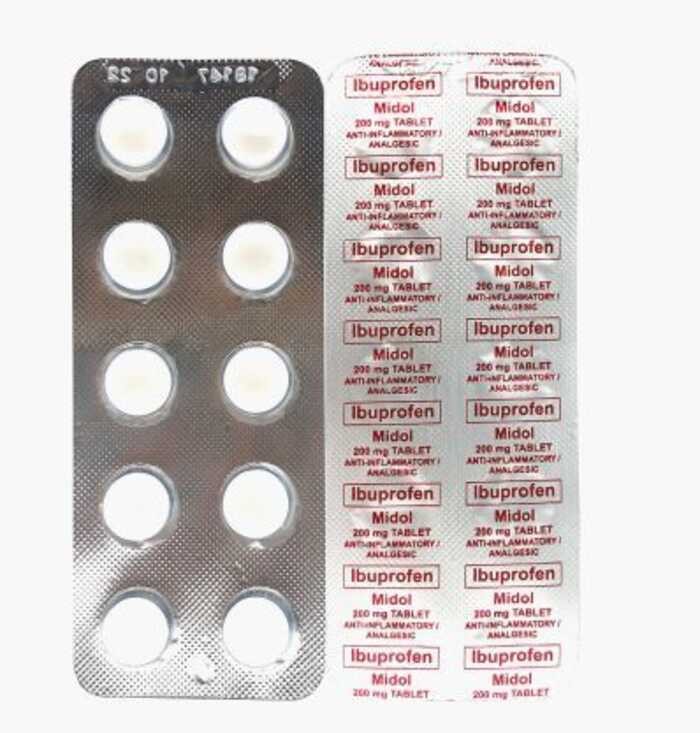 Midol 200Mg Tablet For Dysmenorrhea, Pain Relief 10 Tablets Only 74F ...