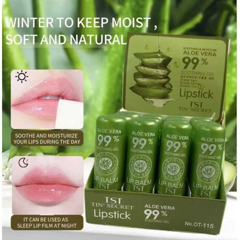 1 Box 12Pcs Aloe Vera Magic Lipstick | Shopee Philippines