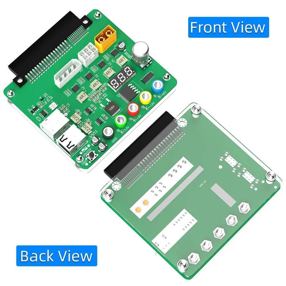 ply Power Breakout Board with Adjustable Voltage Knob and 3.3v/5v/12v ...