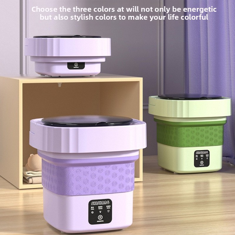 Mini Electric Washing Machine Lightweight Plastic Body Suitable Small ...