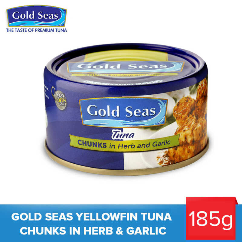 Gold Seas Tuna Chunks In Herb And Garlic 185G - Easy Open Can I Ready ...