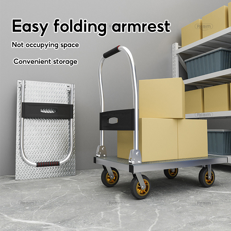 Steel Hand Truck Trolley Foldable Push Cart Heavy Duty Kartilya Load ...