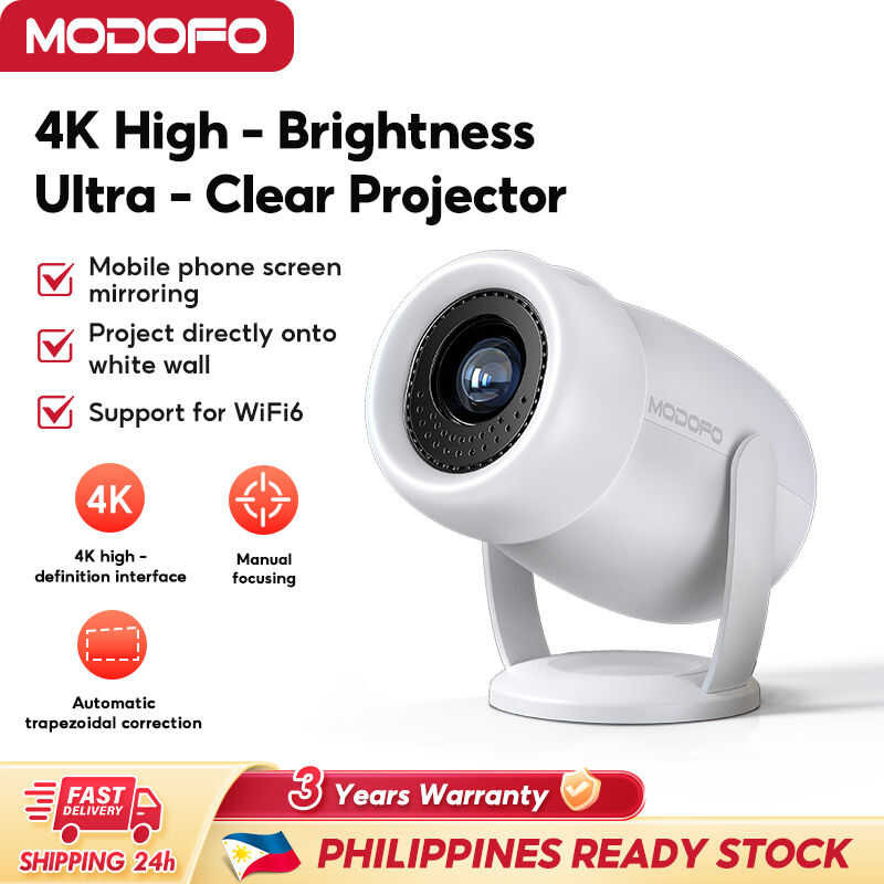 MODOFO 4K Ultra Clear Projector With Android 12, Portable 5G High ...