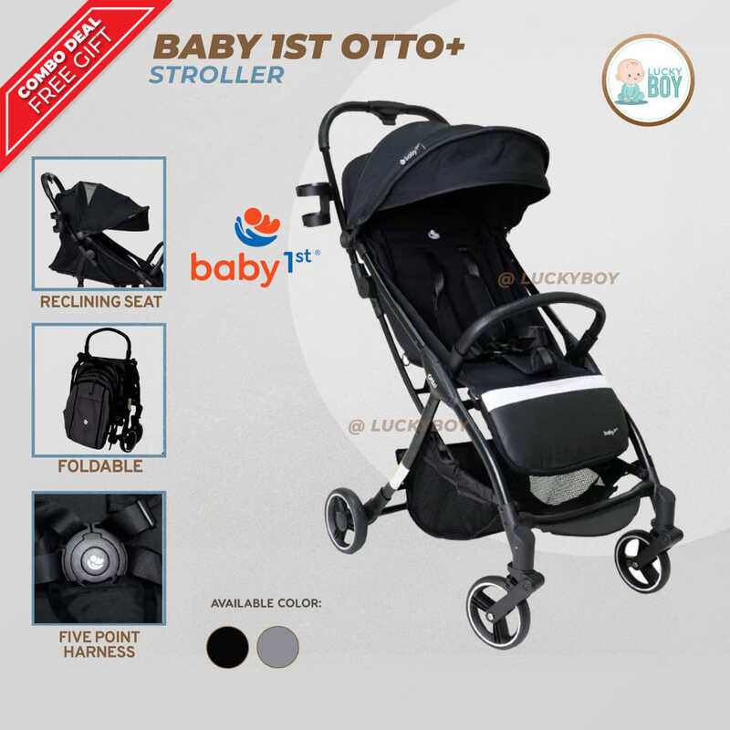 Lucky Boy Affordable Baby BLACK 1St OTTO Stroller For 6A2 | Shopee ...