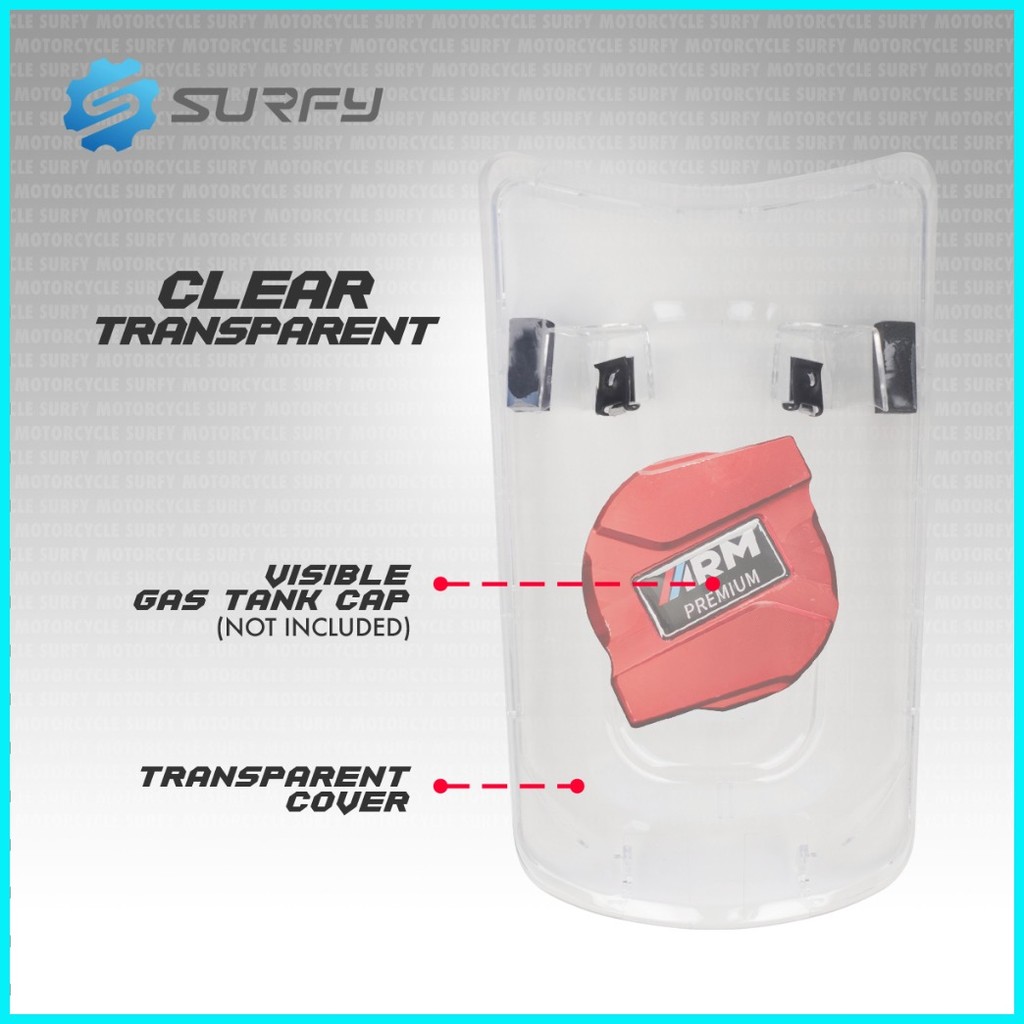 Aerox V1 Gas Tank Cover Trasparent Carbon ABS Plastic Easy Install ...