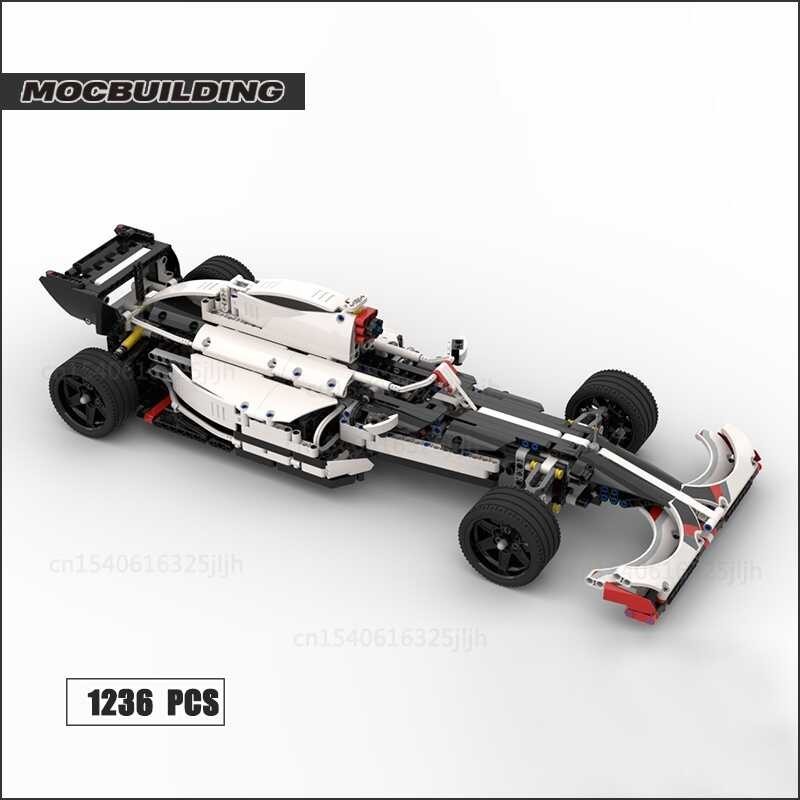 Building MOC Blocks Formula 1 Super Speed Motor Car F1 DIY Assemble ...