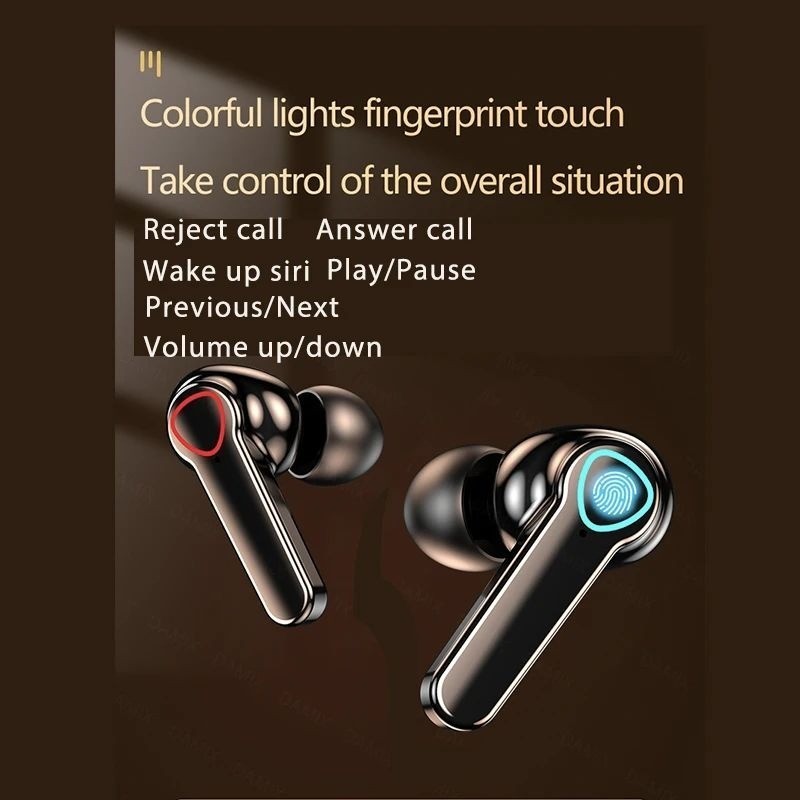 M19 TWS Wireless Bluetooth Earphone Touch Control HiFi 9D Stereo Sound ...