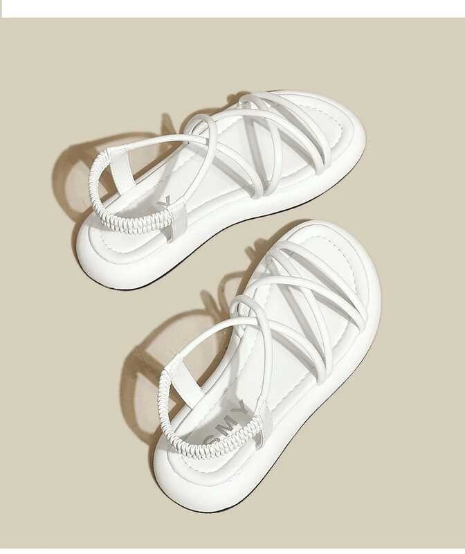 Makapal 2024 Bagong Summer Soft Sole Elevated Casual Roman Sandals ...