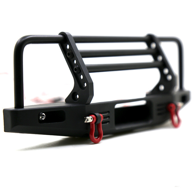 Adjustable Metal Front Bumper with LED LIght for 1/10 RC Crawler Car ...