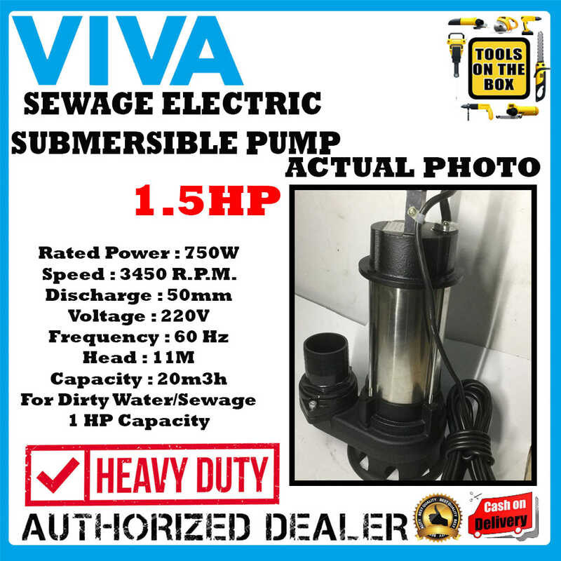 LY Viva Italy Sewage Submersible Pump 1.5Hp Heavy Duty | Shopee Philippines