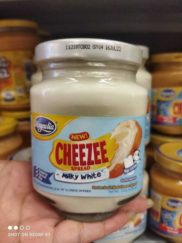 MAGNOLIA CHEEZEE SPREAD, milky white(235 gram) pasteurized napuno ...