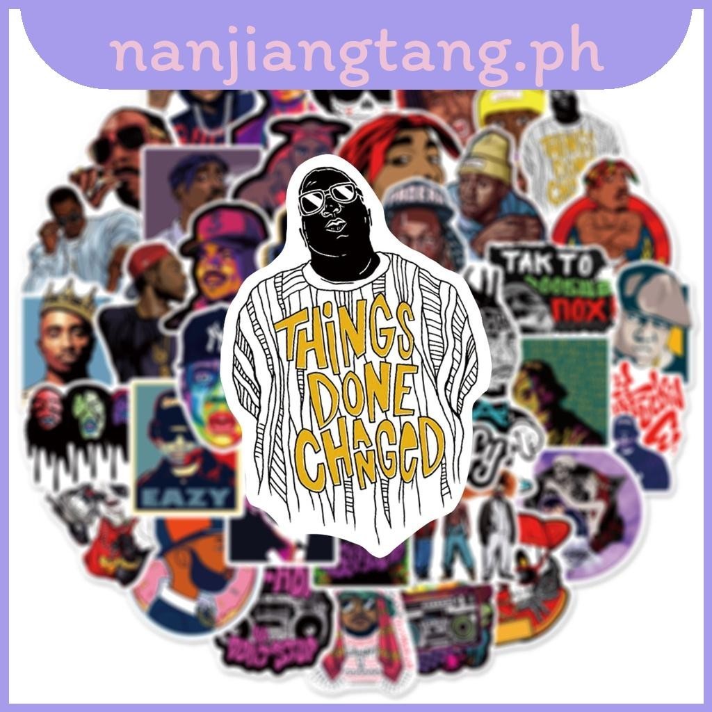 50pcs Legendary Rapper Tupac 2Pac Stickers Notorious Big East /West ...