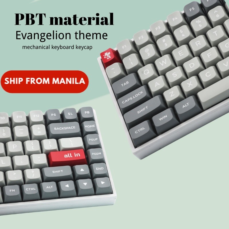 EVA Evangelion Theme Personalized Keycaps OEM Profile R4 Mechanical ...
