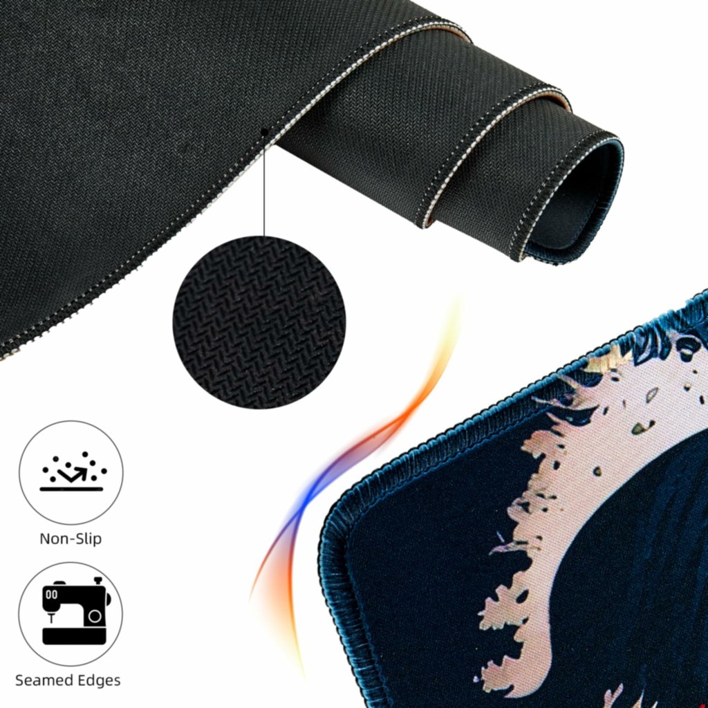 Zeus Large Mouse Pad Office Gaming Table Mat Non-Slip Base Washable ...