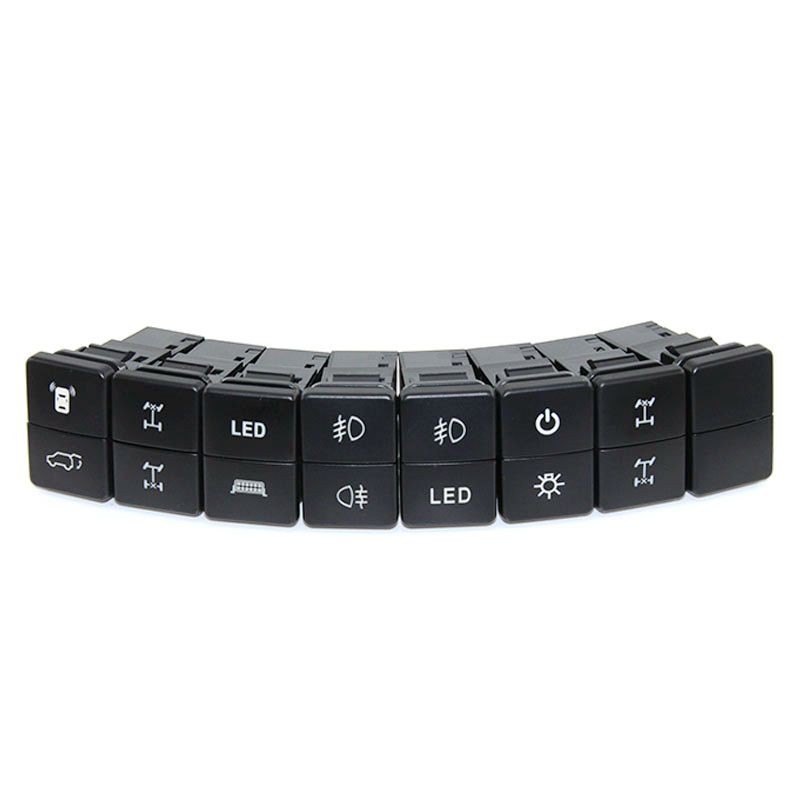 Car Dual Key Switch Dual Switch Fog Lights Radar Power LED Spotlights ...