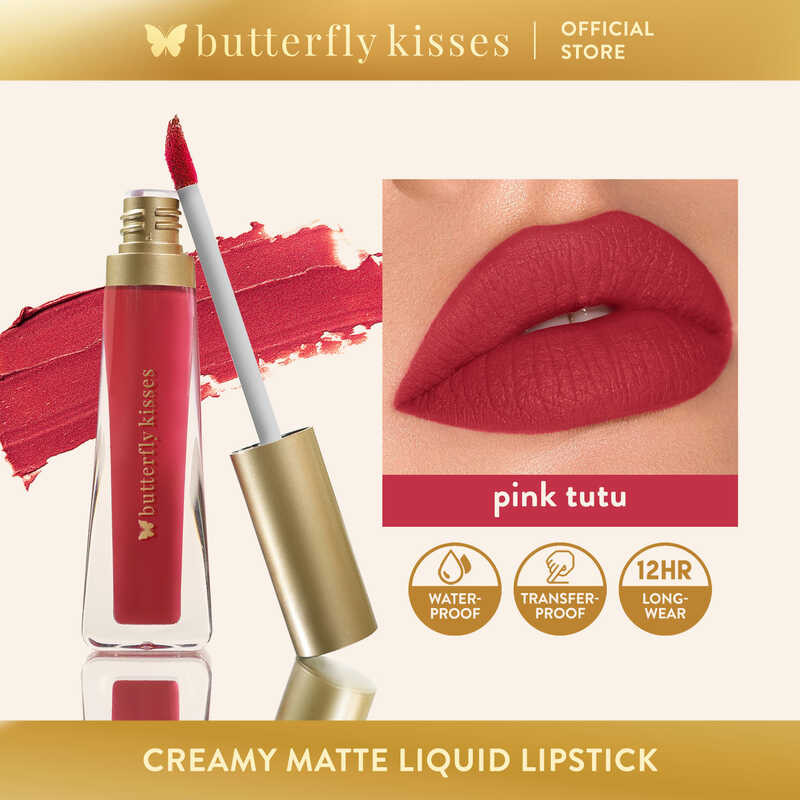 In vogue Butterfly Kisses Creamy Matte Long-Lasting Liquid Lipstick ...