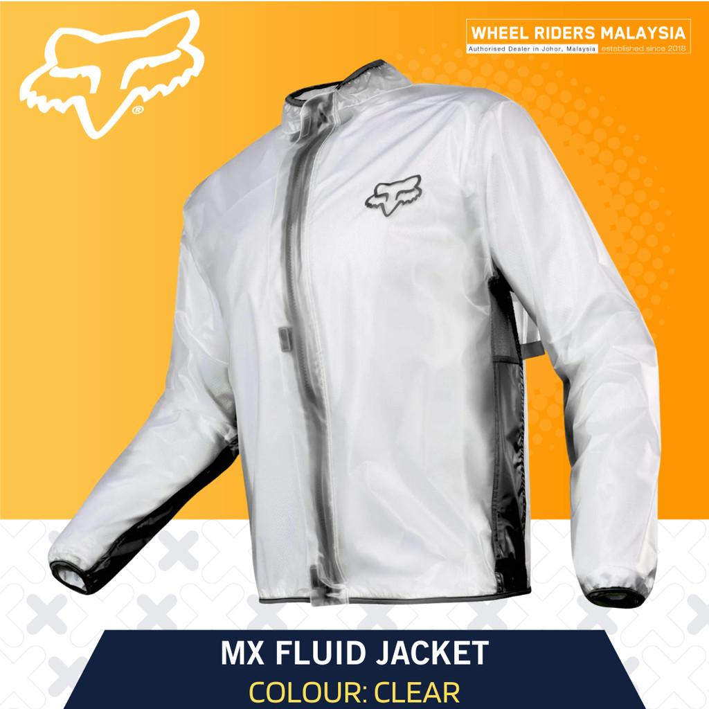Fox Mx Fluid Jacket Rain Coat Motorcycle Riding Bicycle MTB | Shopee ...