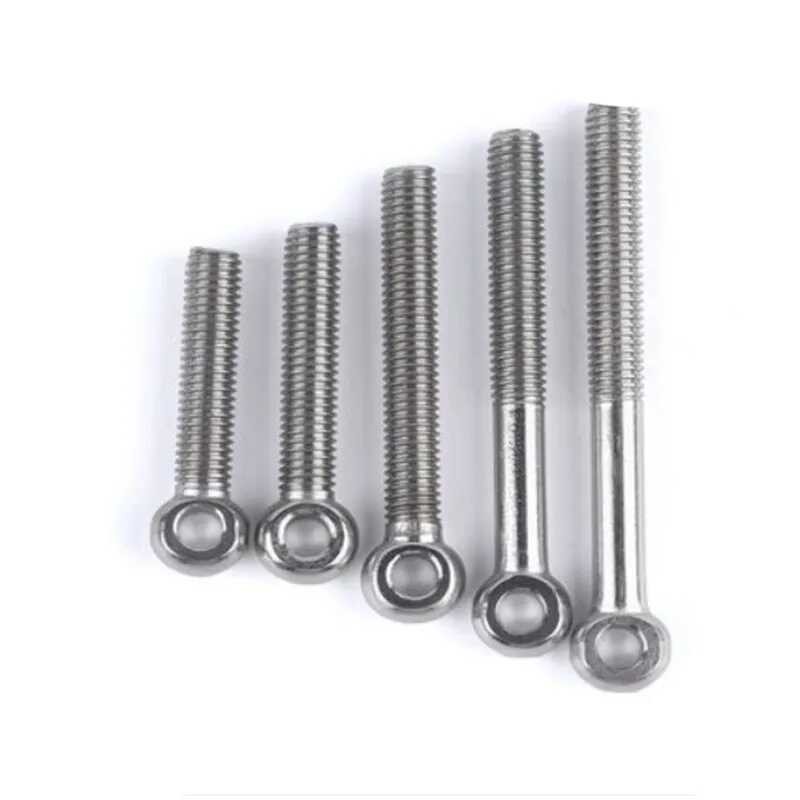 M5 M6 5pcs M8 Stainless Steel Metric Thread Wing Hinge Screw Eye Stud ...