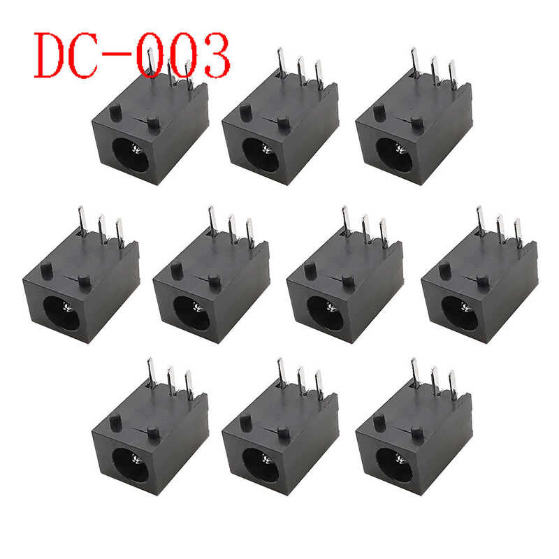DC-003 10Pcs Mini Connector 3.5 x 1.3mm DC Power Female Jack 3 Pin ...