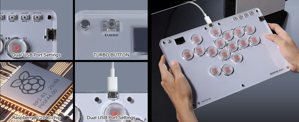 Joystick Hitbox Keyboard Arcade Stick Controller For PS4/PS3/Switch ...