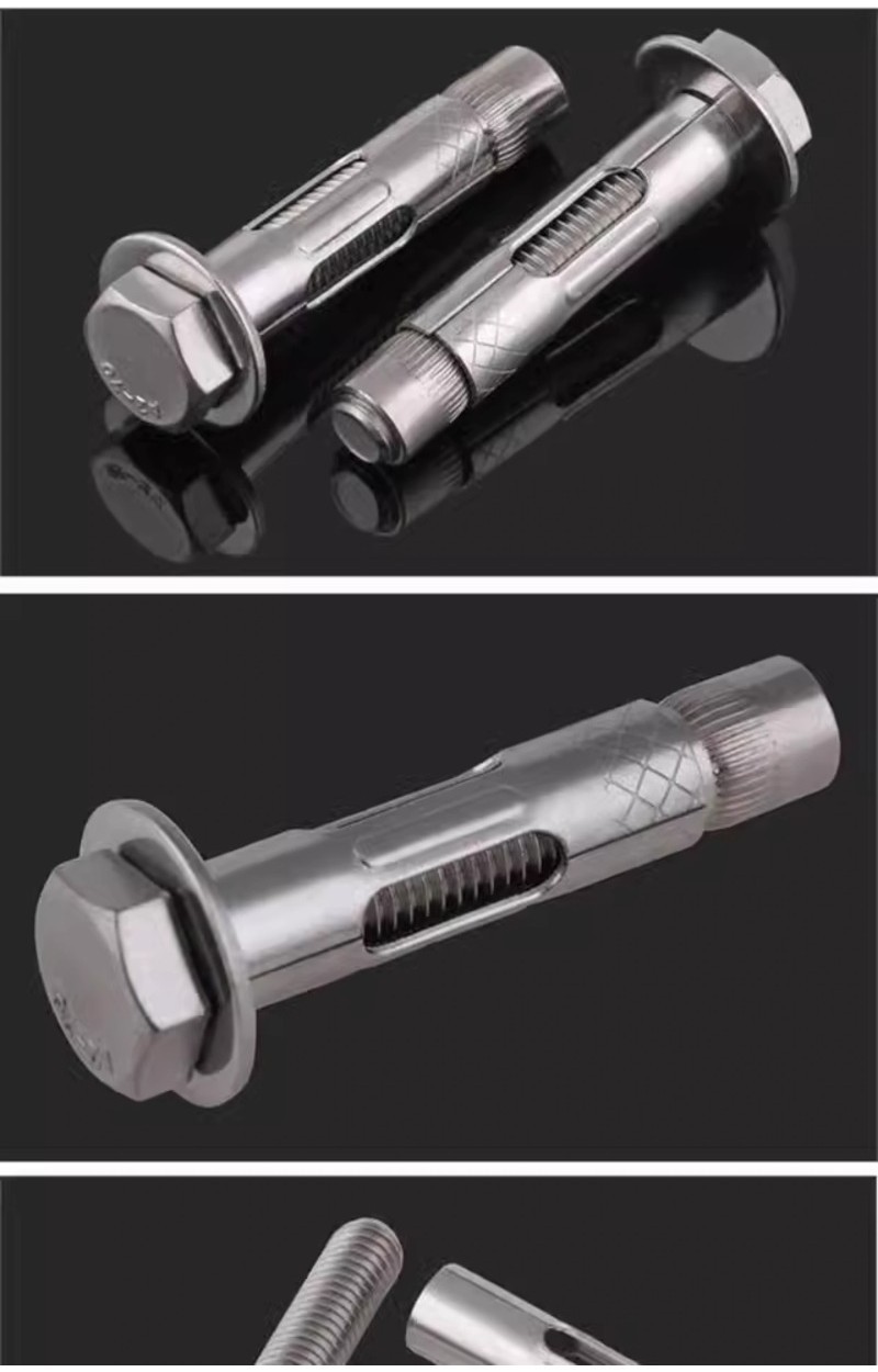 [KZS] 304 Stainless Steel Expansion Screw M6M8M10M12 Outer Hexagon Inner Expansion Bolt Hanging ...