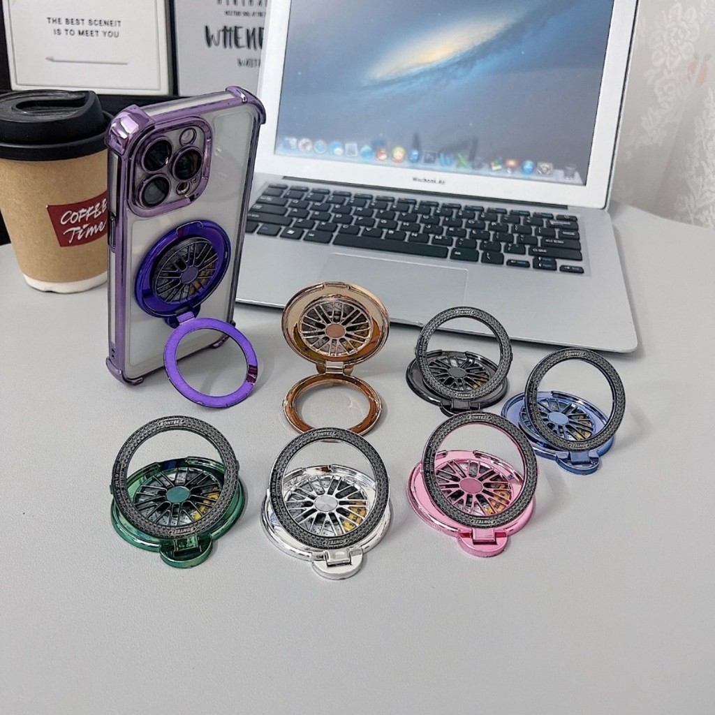 Rotating Gyroscope Phone Holder Decompression Brackets Back Adhesive ...