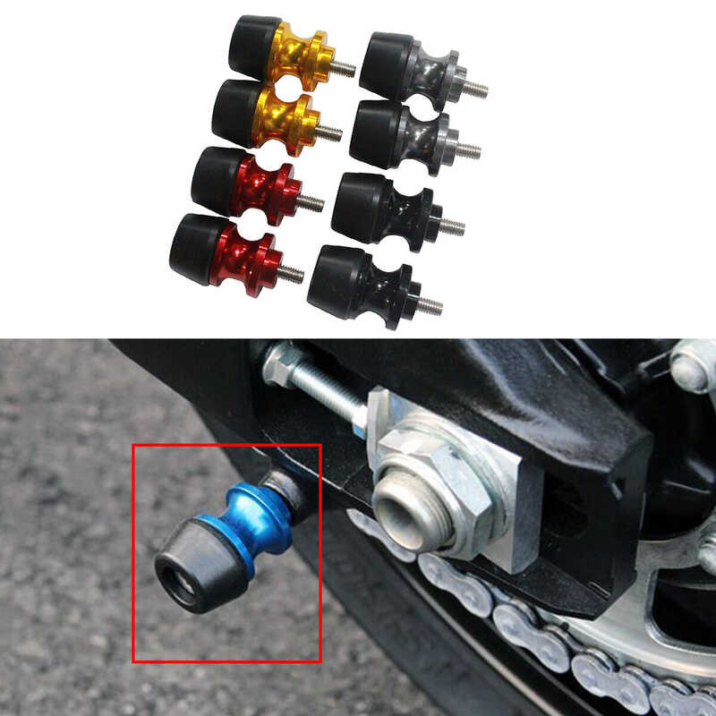 SEMSPEED 6Mm Motorcycle Swingarm Spools Slider Stand Screws For Yamaha ...