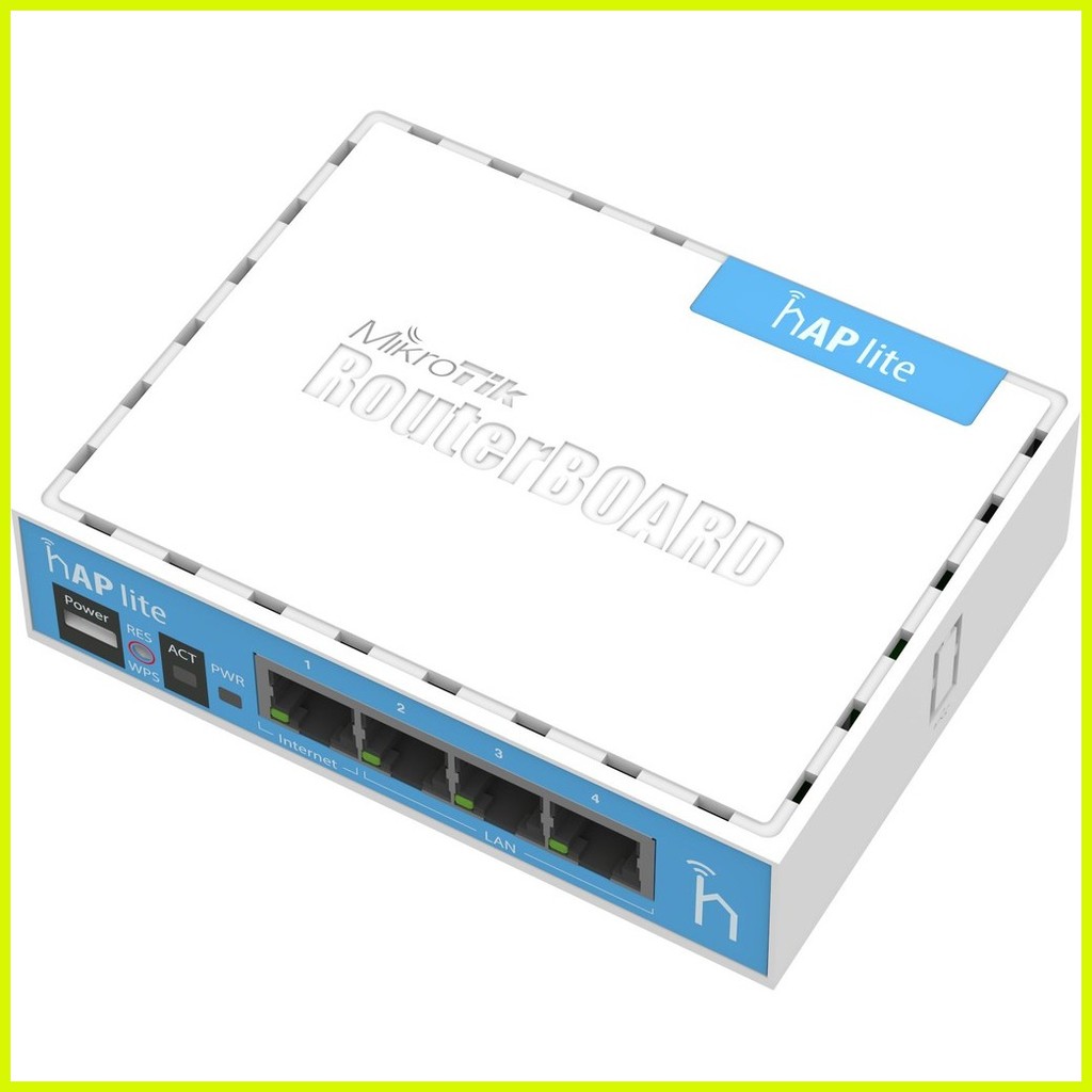 ♣ ♀ Mikrotik RB941-2nD RouterBoard hAP Lite RouterOS L4 4-Port Wireless ...