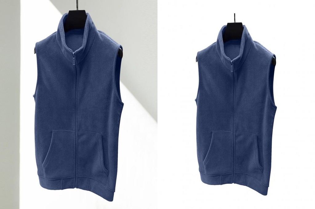WSG_ Zipper Placket Vest Men Base Layer Vest Men's Warm Fleece Vest ...