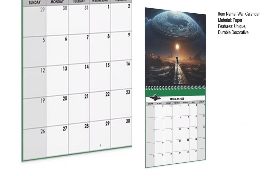(VIP) Personalized Planning Grid Calendar Monthly Planner with Art ...