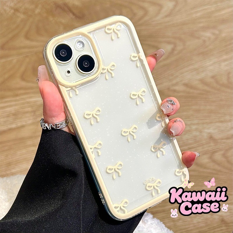 Ins Candy Bow Casing for iPhone 11 16 15 14 13 12 Pro Xs Max XR X 7 8 6 ...