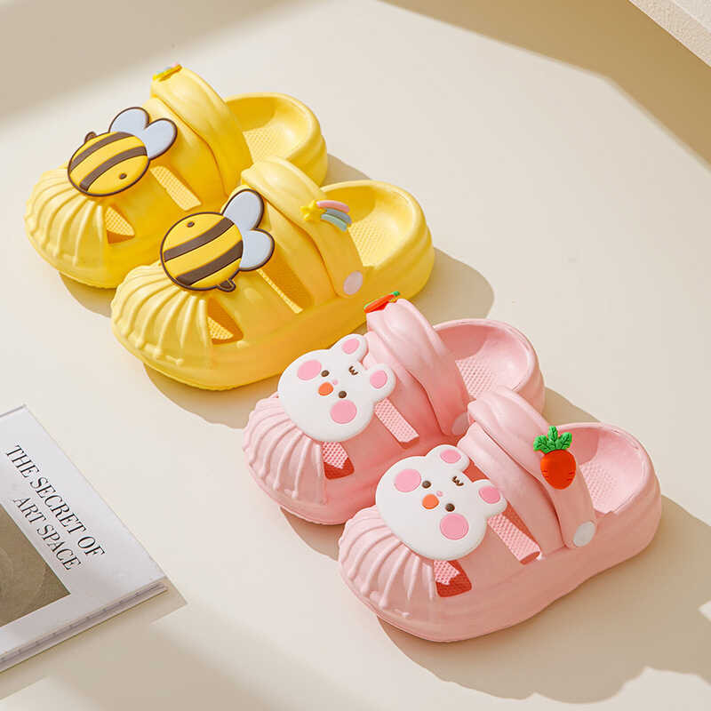 ldren's Clogs Toddler Slippers Girls Cute Cartoon Baby Non-Slip Outdoor ...