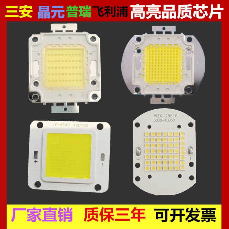 LED 50W 100W Watt Spotlight Bulb Bridgelux Epistar Chip Source Floodlight 30W 40W 60W 70W 80W ...