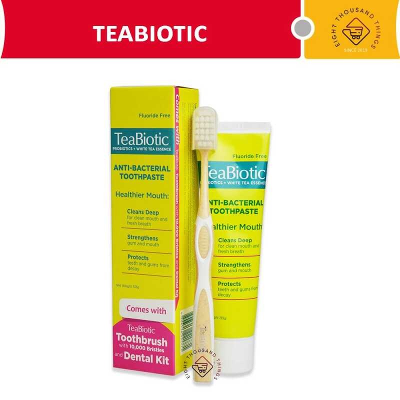 Teabiotic Anti-Bacterial Toothpaste With Toothbrush And Dental Kit ...