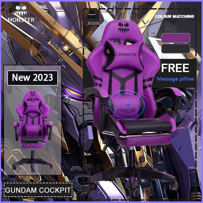 Monster Gaming Chair 2024 GUNDAM Cockpit Design | Premium Leather ...