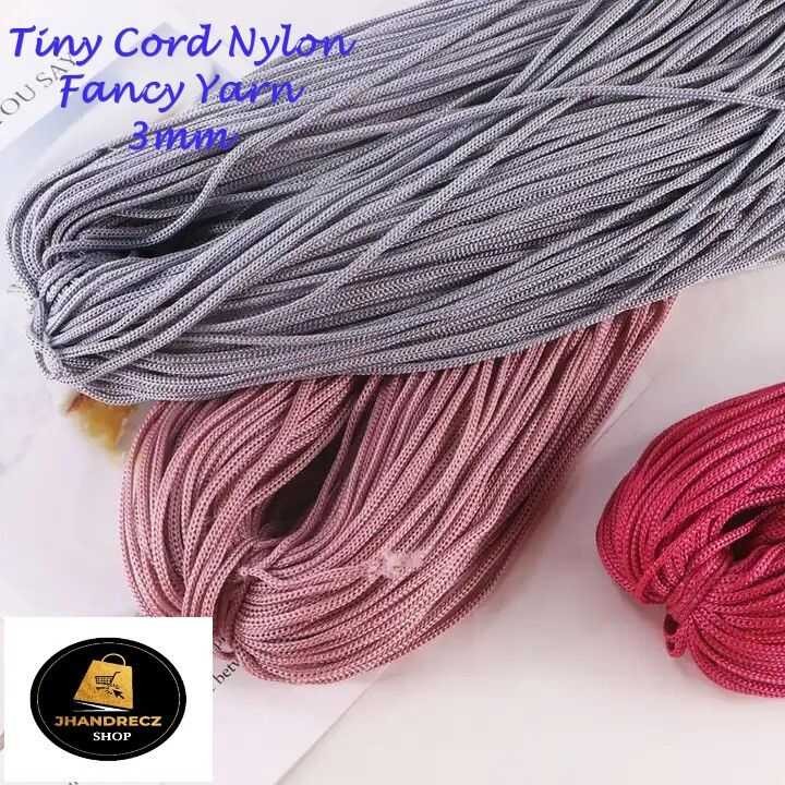Tiny Cord Nylon Fancy Hand Knitting Weaving Yarn 3Mm | Shopee Philippines
