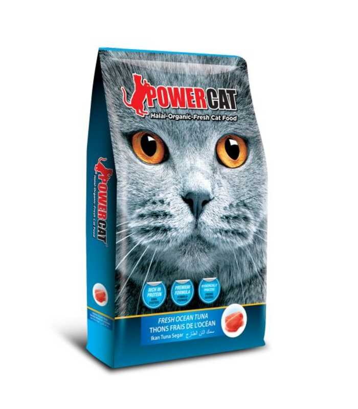 REPACKED Powercat Power Fresh Tuna Ocean Fish / Kitten 500G 1Kg Dry Cat ...