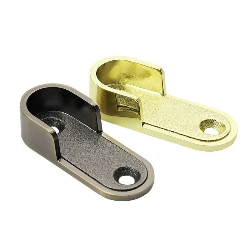 Alloy Clothes Zinc Rail Bracket Wardrobe Clothes Rail Holder 16 ...