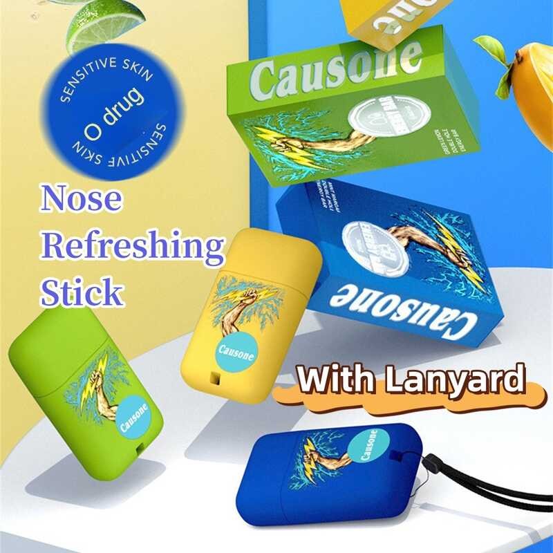 MOFE 【With Lanyard】Causone Double-Hole Nose Energy Bar, Nasal Inhaler ...